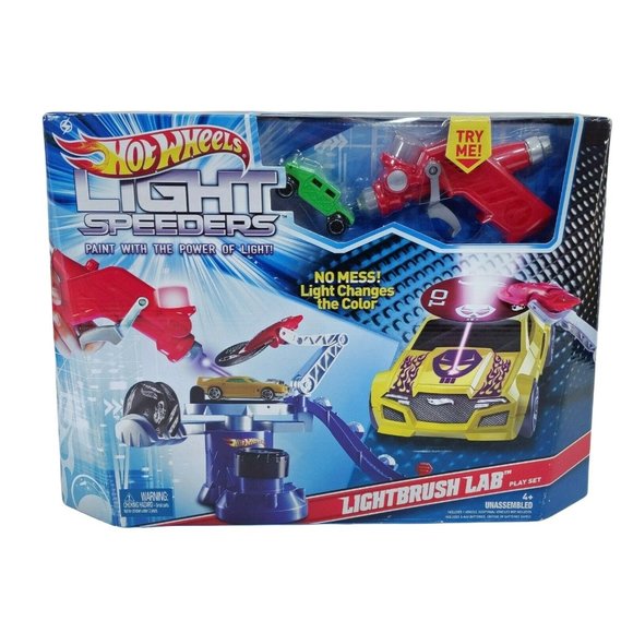 Mattel | Toys | Mattel Hot Wheels Light Speeders Lightbrush Lab Playset ...